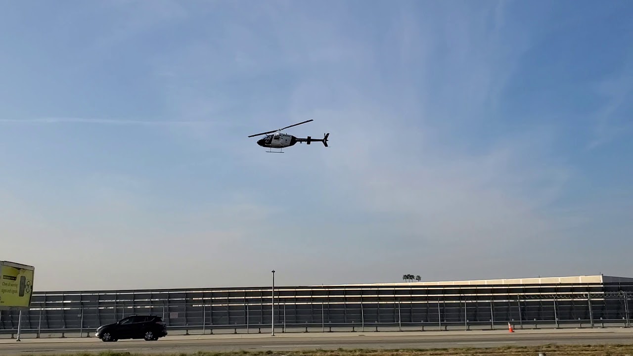 LAPD Helicopter Training here at the Burbank Airport - YouTube