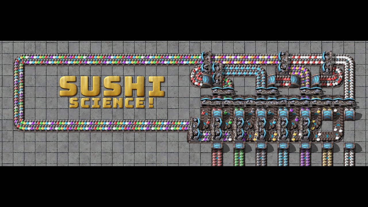 Factorio Sushi Science! - YouTube