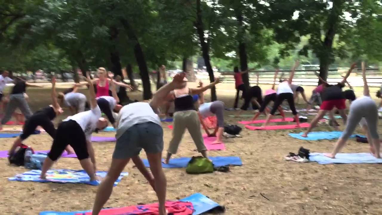 Joga park Ada Ciganlija - YouTube