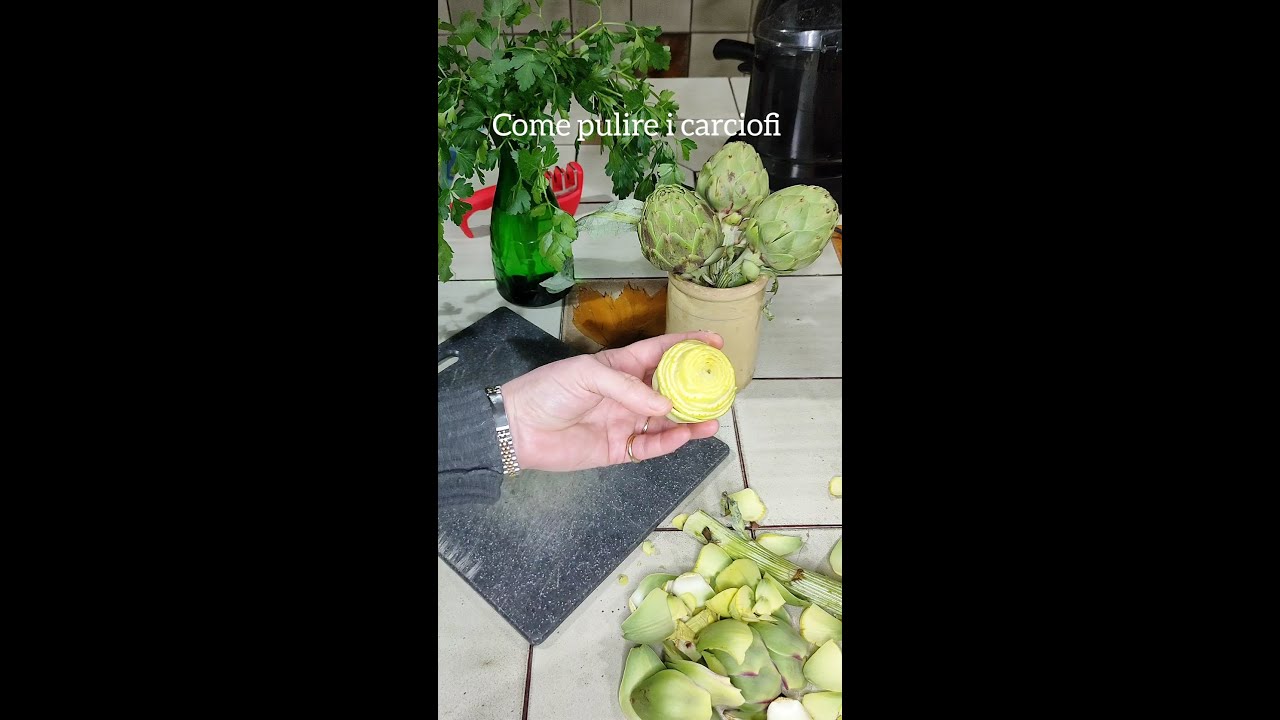 Come pulire capare i carciofi - YouTube