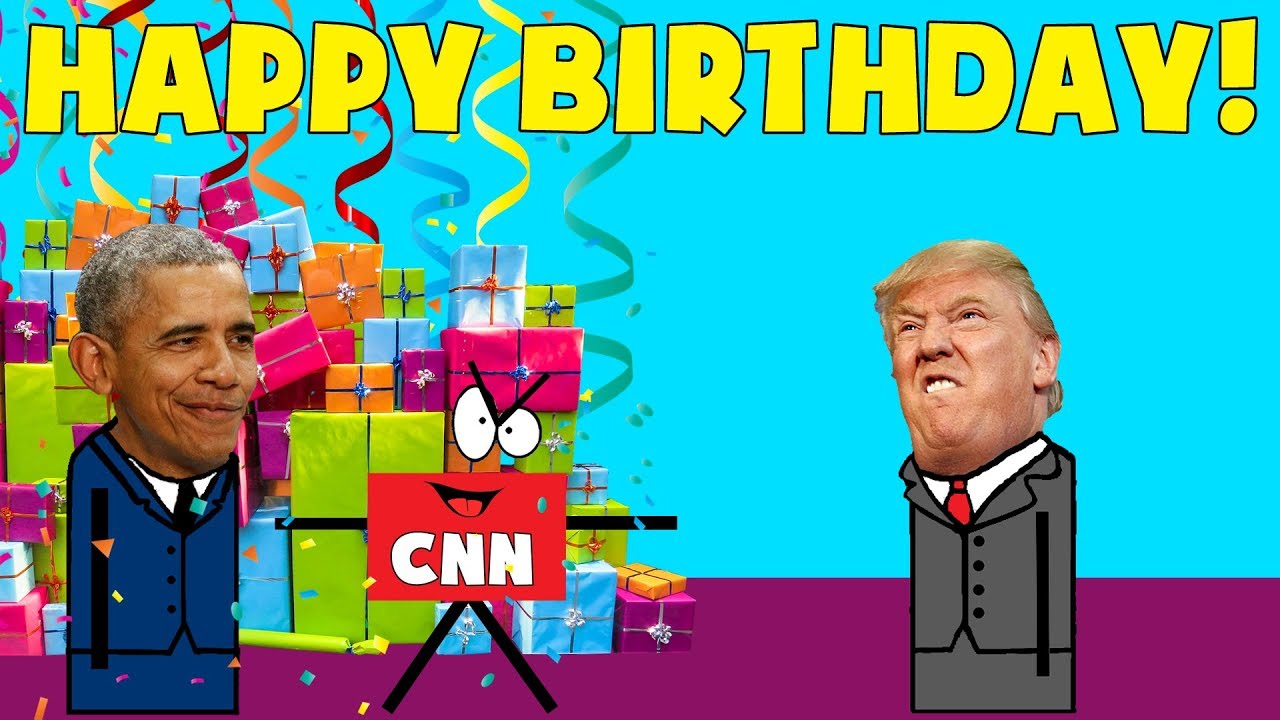 The Best Example Of CNN's Bias Ever: Trump's Birthday Vs Obama's ...