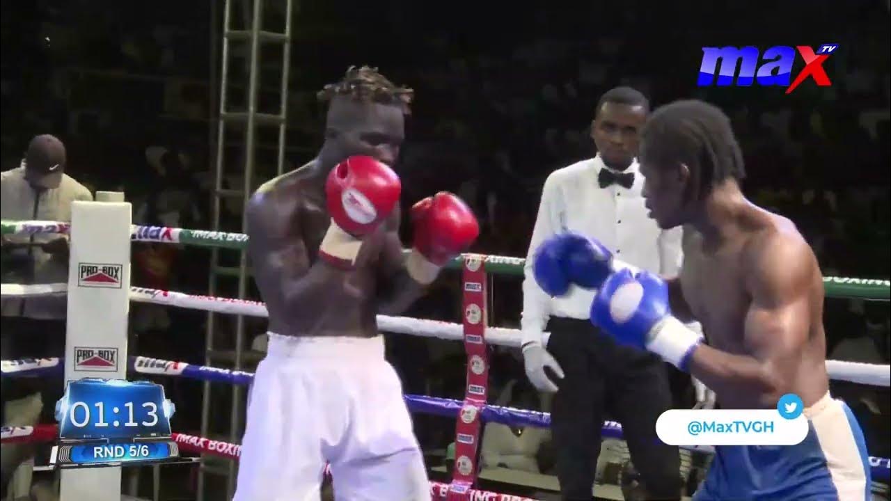 Aminu Quarshie Vs Ernest Ampah | Fight Night 6 | Bukom Boxing Arena - YouTube