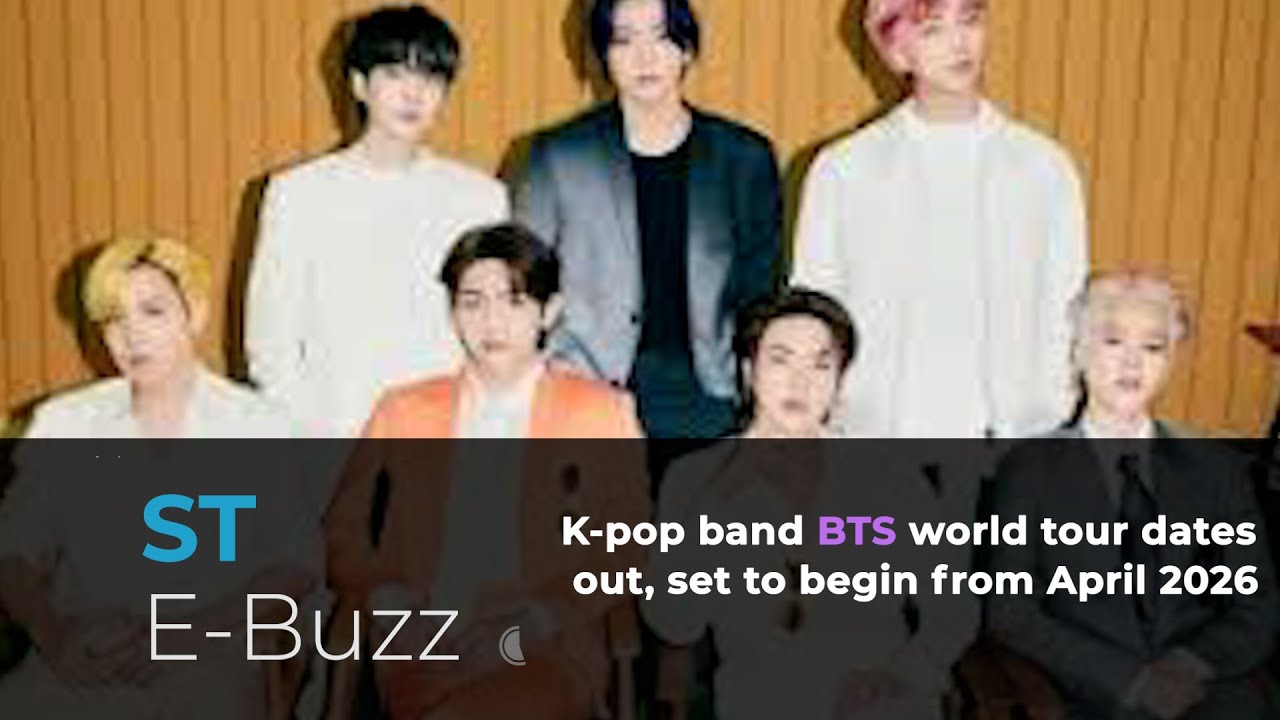 K pop band BTS world tour dates out, set to begin from April 2026 - YouTube