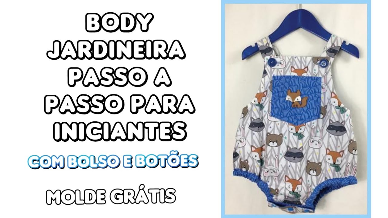 Como fazer Body Infantil muito fácil para iniciantes | Molde Grátis ...