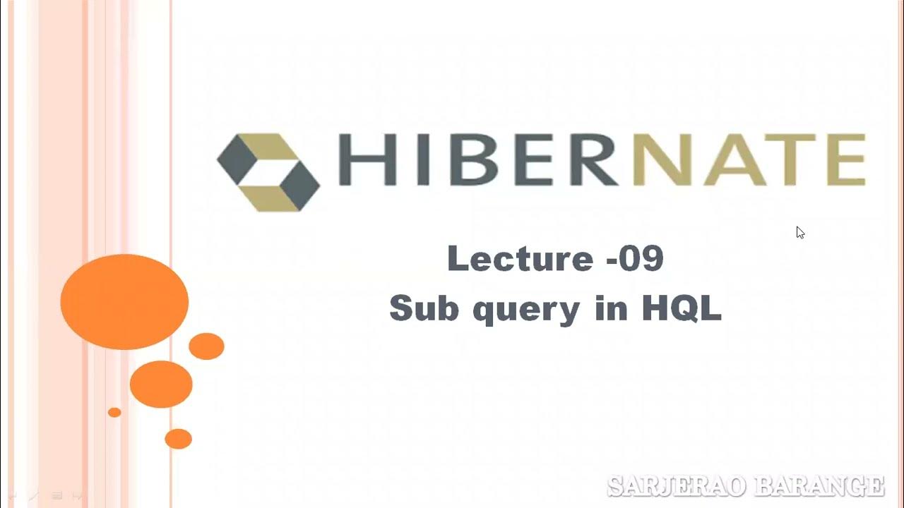 how to write sub query in hql? - YouTube