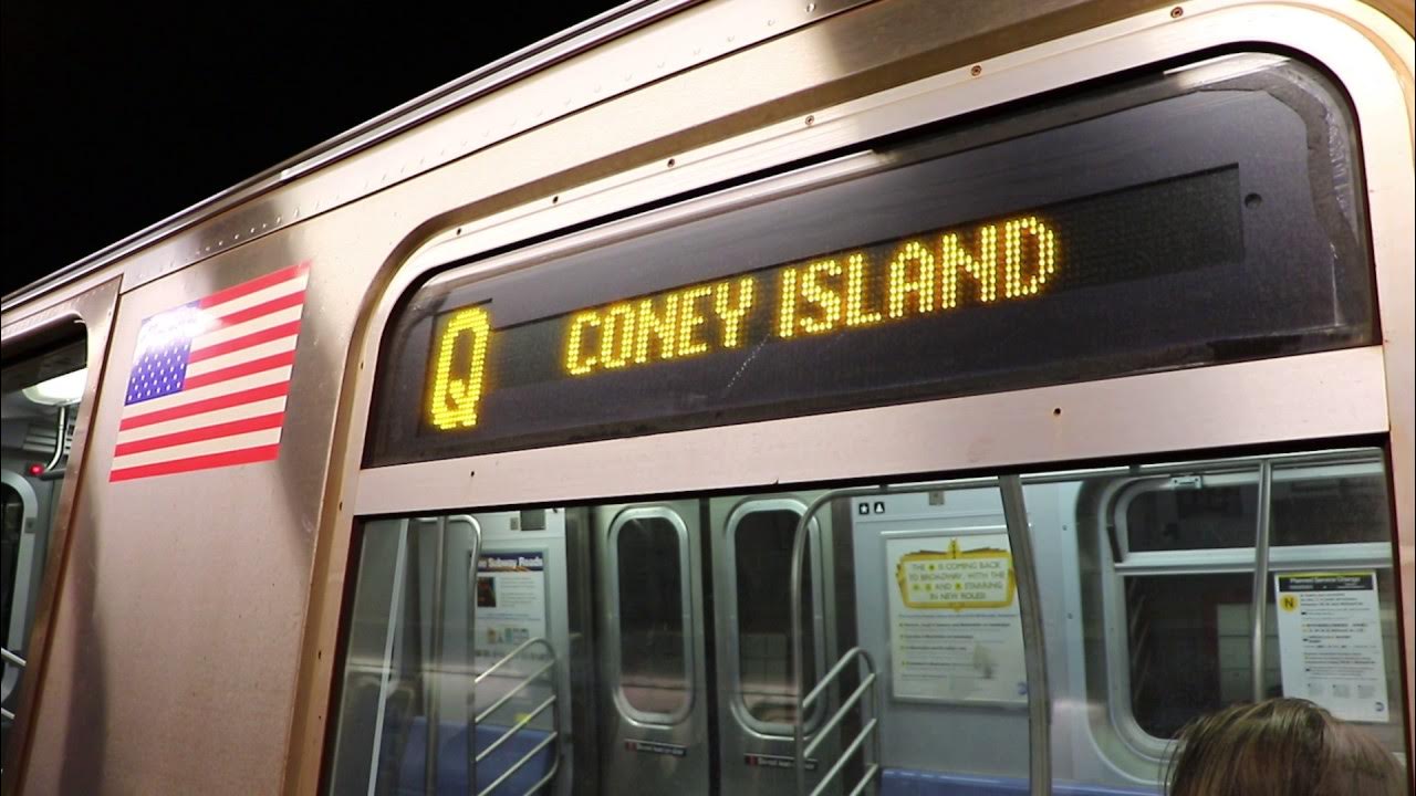 MTA New York City Subway : Coney Island Bound Siemens R160B Q Train @ Lexington Avenue - 59th ...