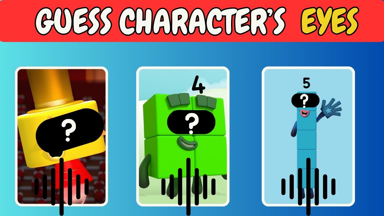 Guess the NUMBERBLOCKS Characters by Their Eyes & Voice! 👀 ...