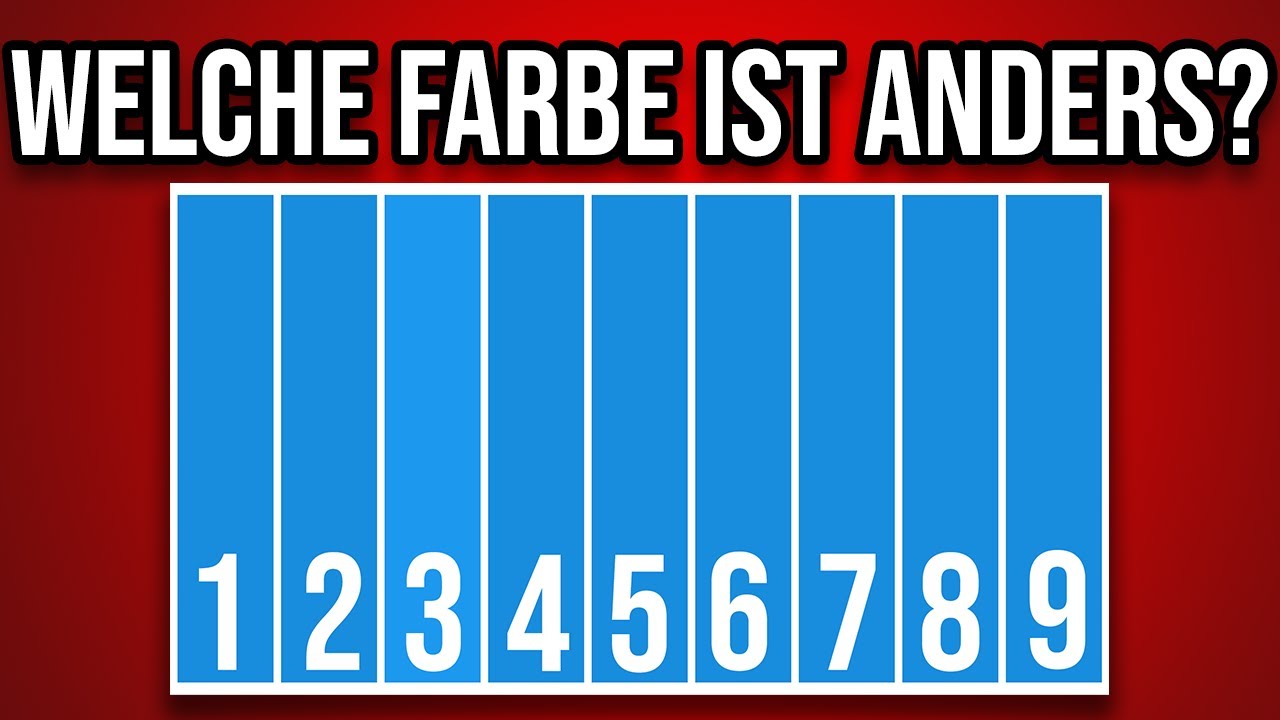 in 7 SEKUNDEN | leicht bis schwer | Augentest QUIZ - YouTube