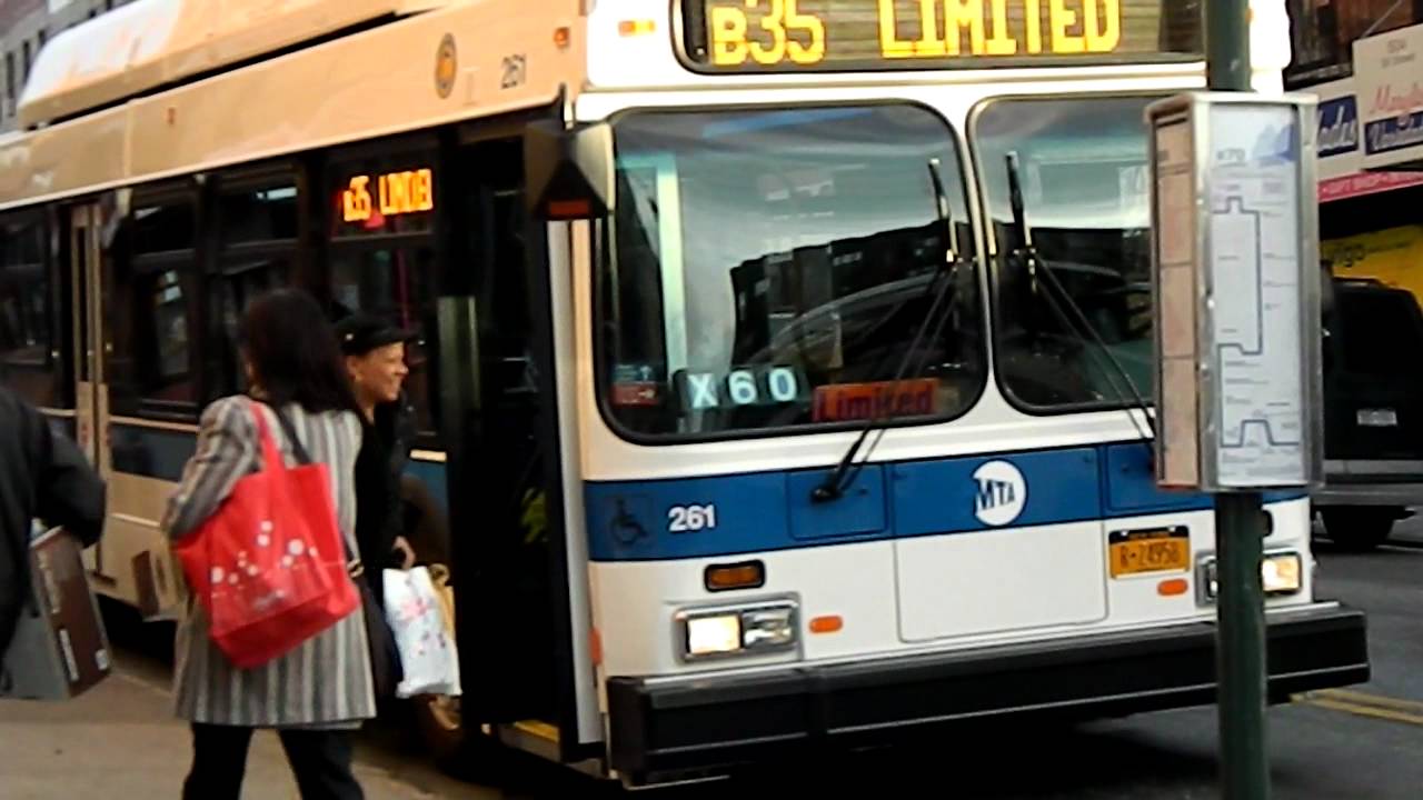 MTA NYCT 2011 New Flyer Industries C40LF #261 on the B35 Limited - YouTube