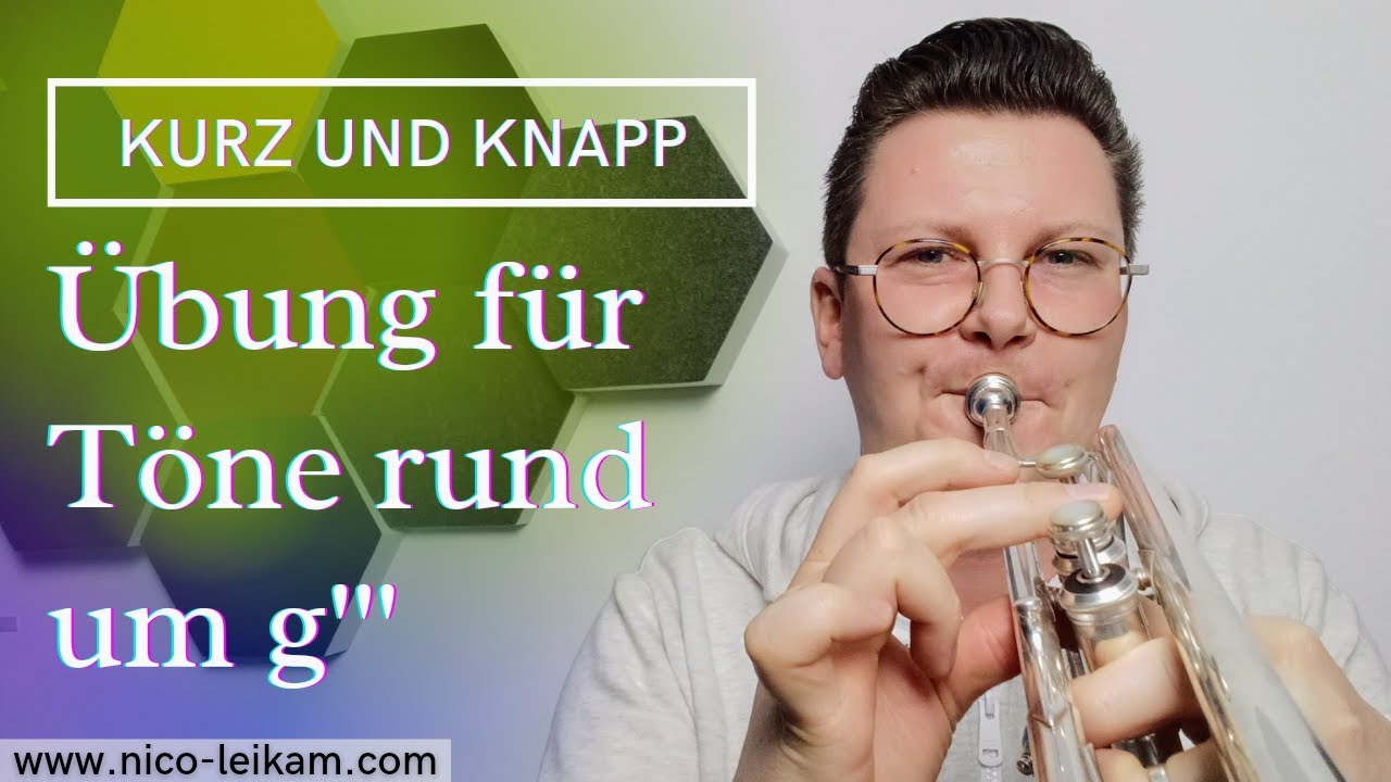 Übung zum Einstieg zu g3 | Höhentraining für Trompete | Frequenz wird ...