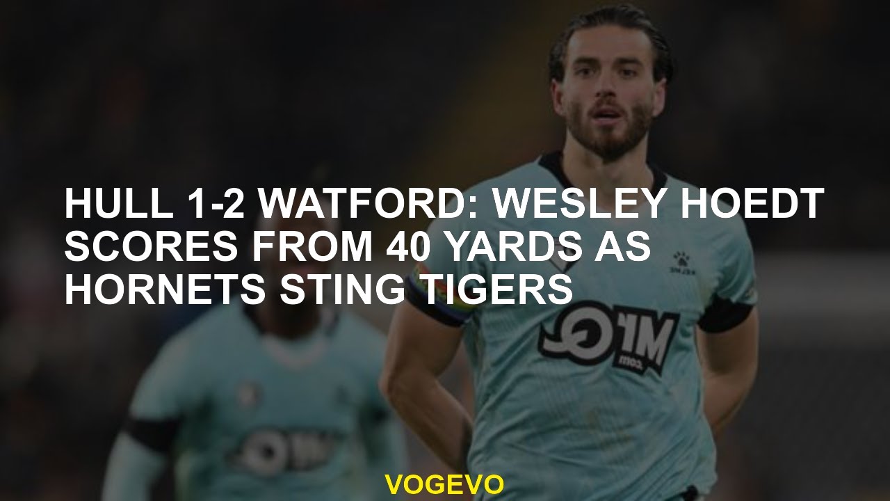 Hull 1-2 Watford Wesley Hoedt scores at 40 meters as Hornets Sting ...