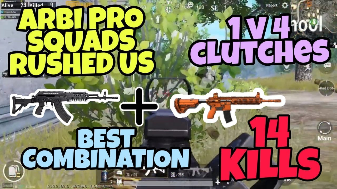 Rushed By Arbi Squad 1v4 Clutches PUBG MOBILE BWK WOLVES - YouTube