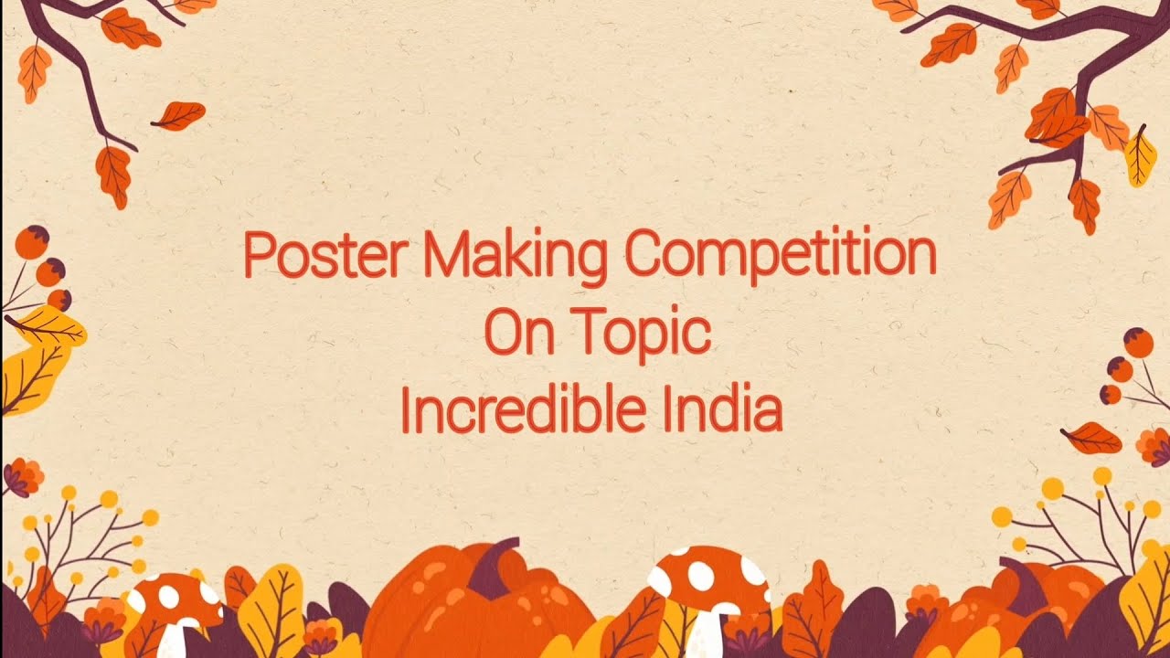 Poster Making Competition 21-09-2024 - YouTube