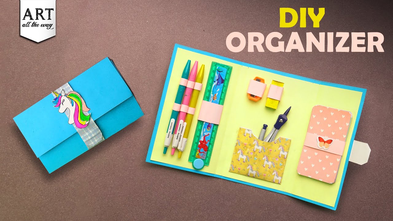 DIY Organizer | Back to School Craft | Desk Decor | @VENTUNOART - YouTube