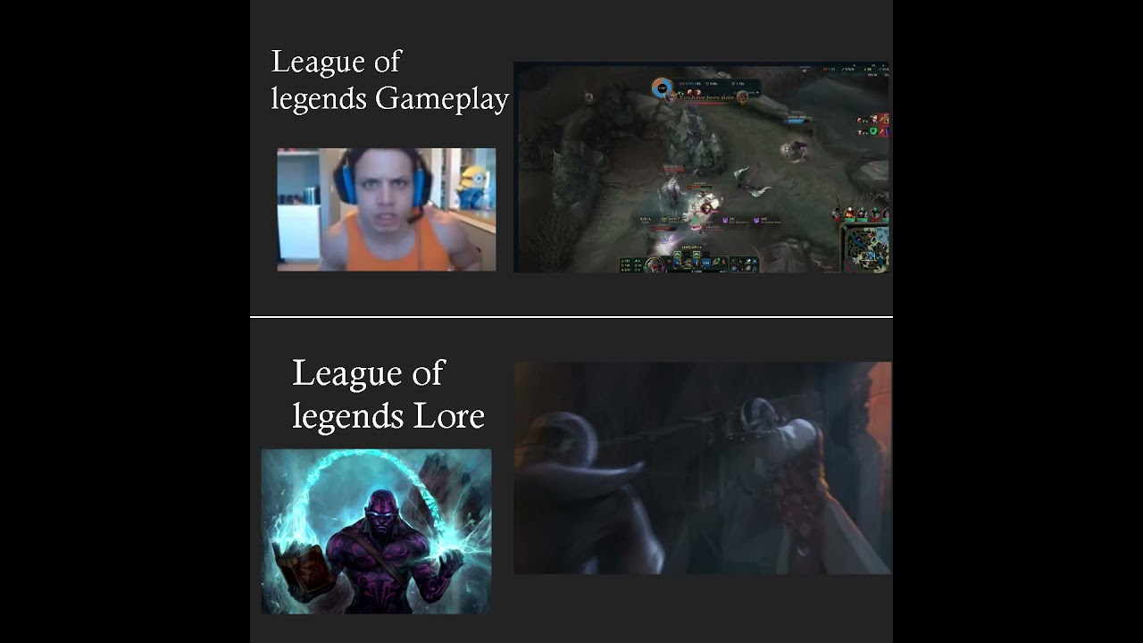 League of legends gameplay VS LORE meme - YouTube