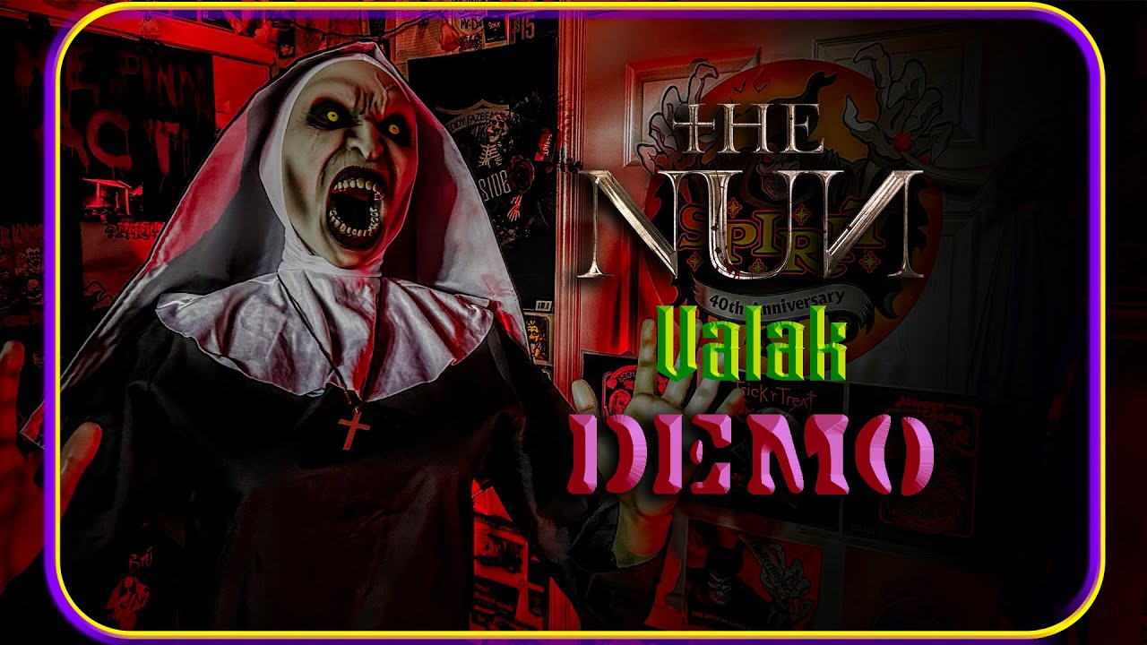 THE NUN "VALAK" | DEMO | Spirit Halloween 2025 Animatronic - YouTube