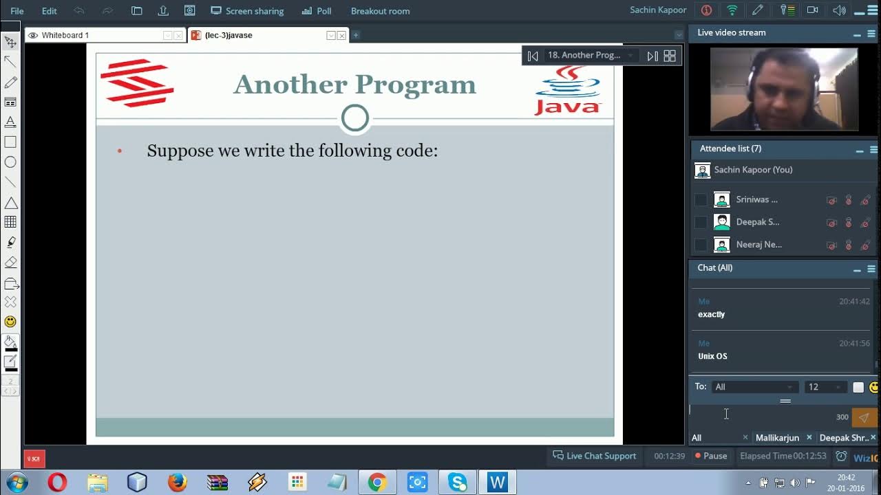 #4 Java Live course demo in hindi by Sachin Kapoor | Learn Java Programming| Online Java Course ...