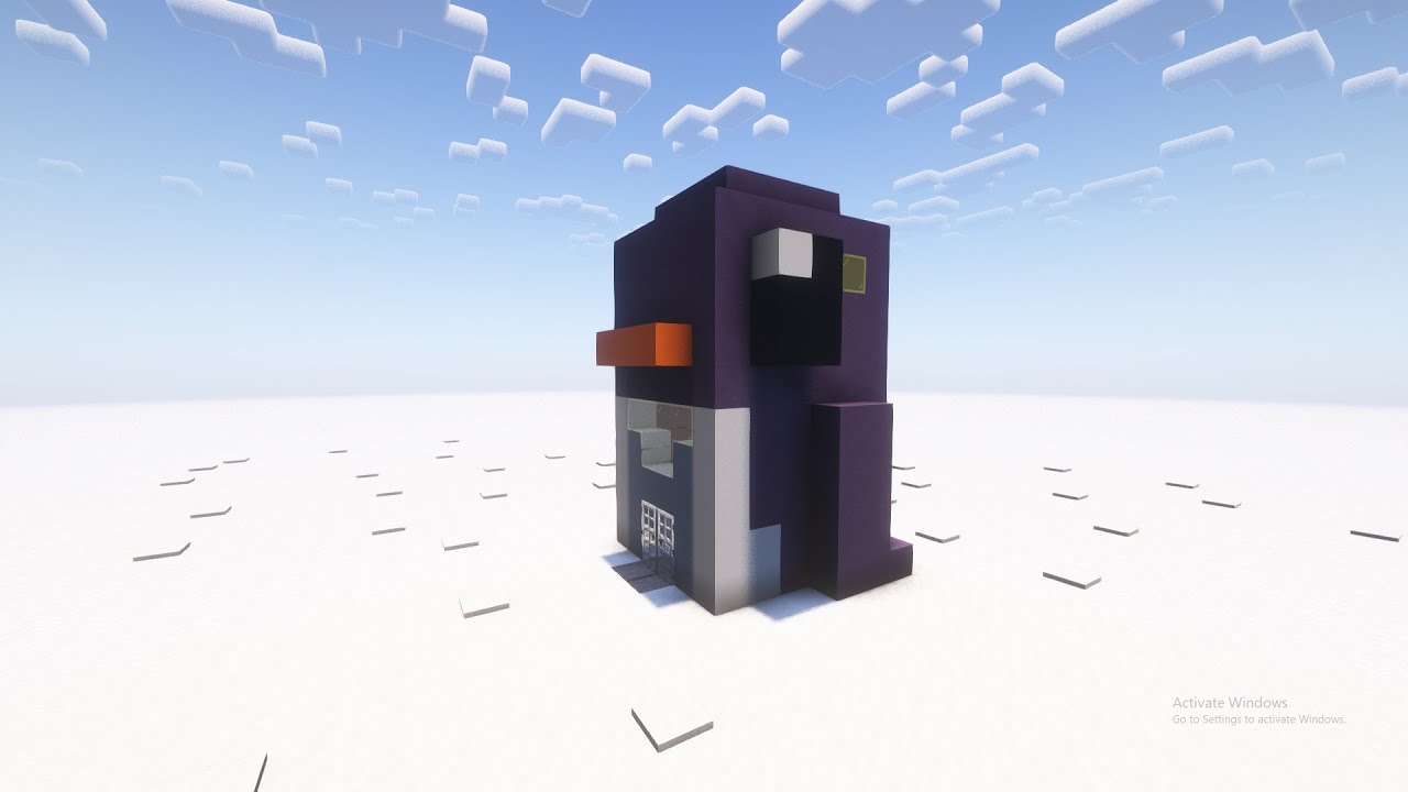 How To Build A Penguin House In Minecraft - YouTube