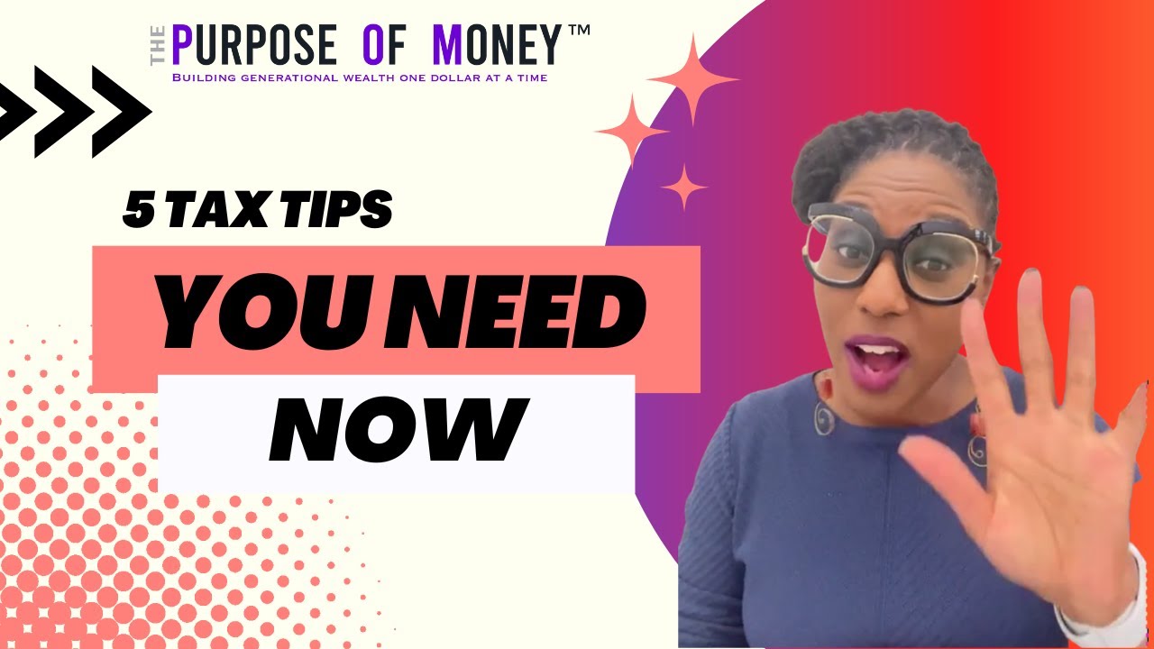 5 Tax tips you need now - YouTube