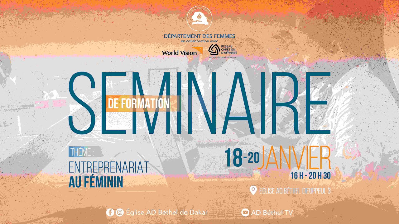SEMINAIRE DE FORMATION : L'ENTREPRENARIAT AU FEMININ || J2 - YouTube