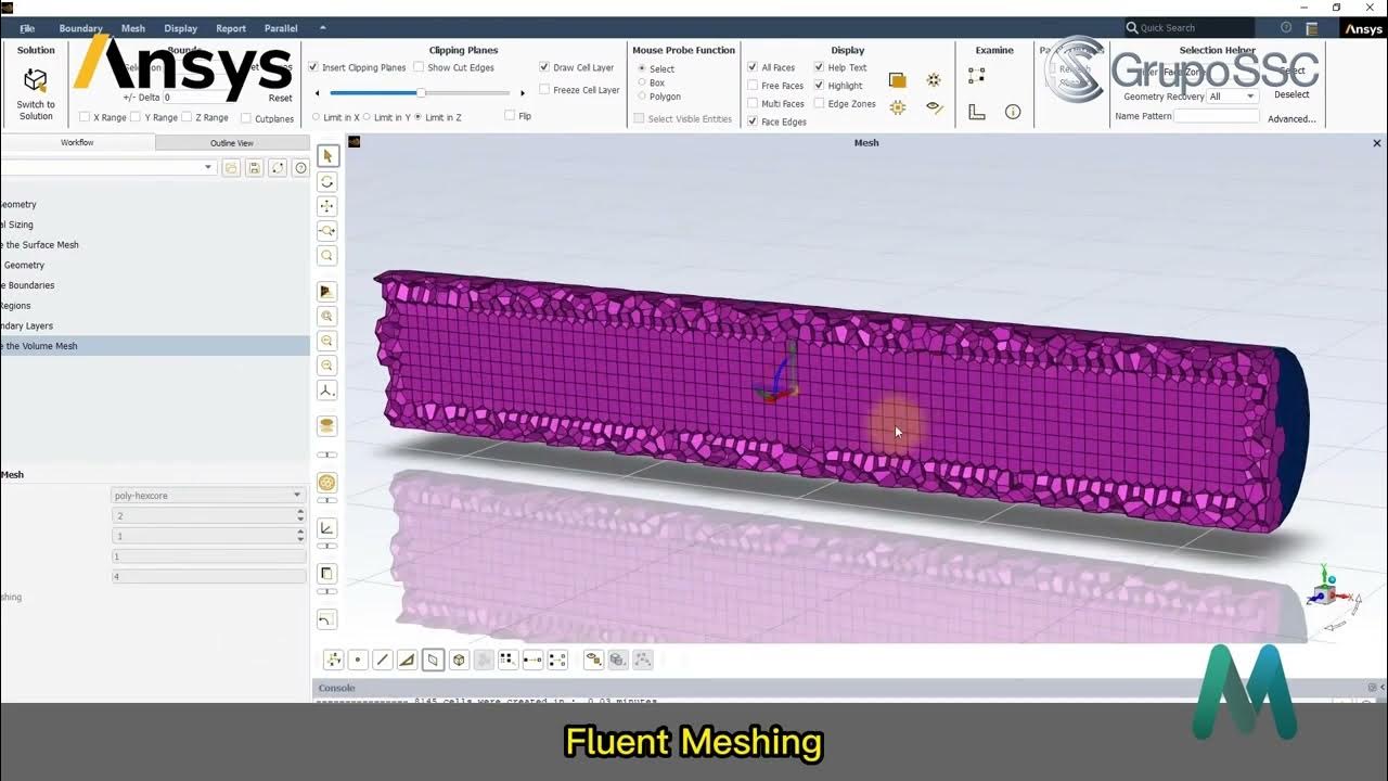 ANSYS FLUENT MESHING WITH WATERTIGHT GEOMETRY WORKFLOW |CURSO DE MESCALEA - YouTube