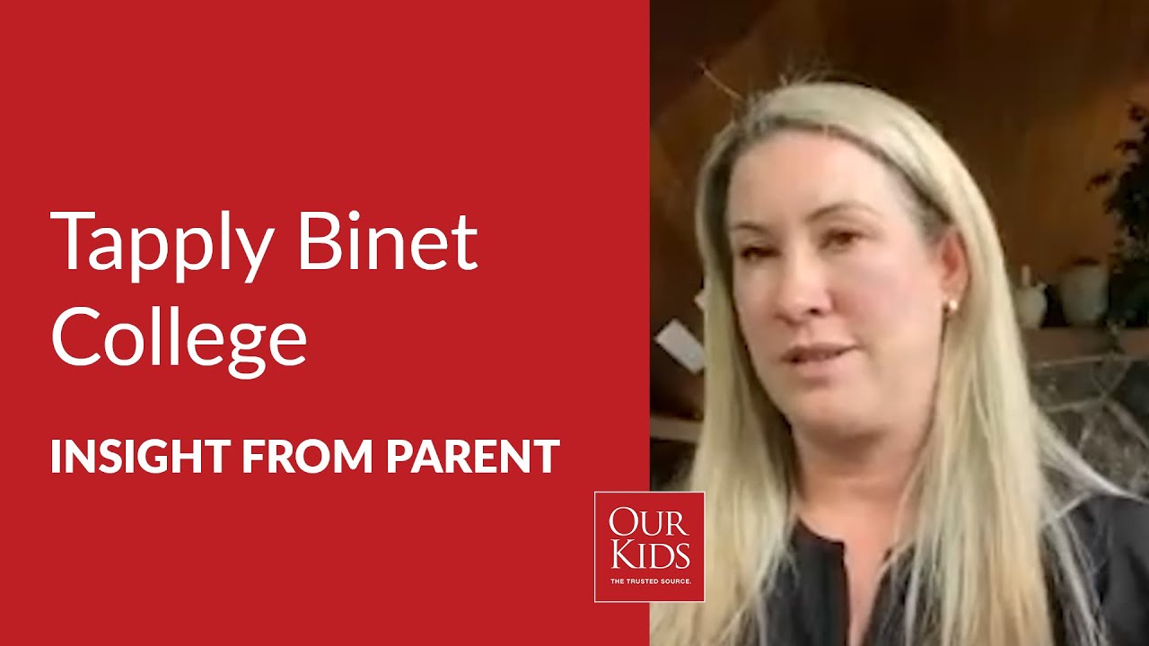 Chiara discusses Tapply Binet College INSIGHT FROM PARENT - YouTube