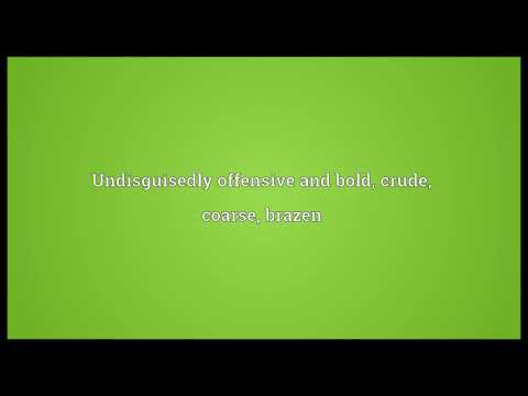 Barefaced Meaning | Wordogram - YouTube