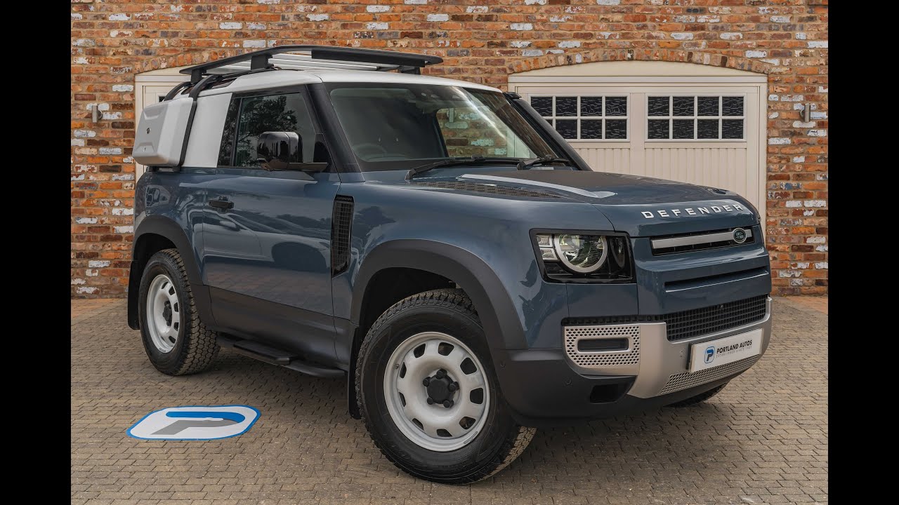 2022 71 LAND ROVER DEFENDER 90 HARD TOP IN TASMAN BLUE WITH BLACK 2022-71-land-rover-defender-90-hard-top-in-tasman-blue-with-black