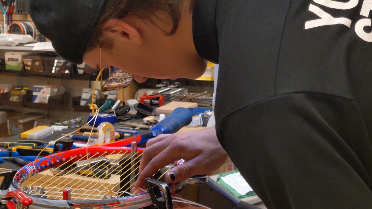 Time Lapse: How to String a Head Radical Pro Tennis Racquet - YouTube