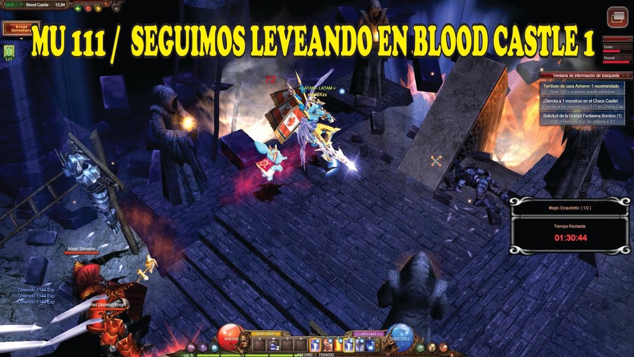 MU ONLINE WEBZEN - 111 SEGUIMOS LEVEANDO EN BLOOD CASTLE / GAMEPLAY ...