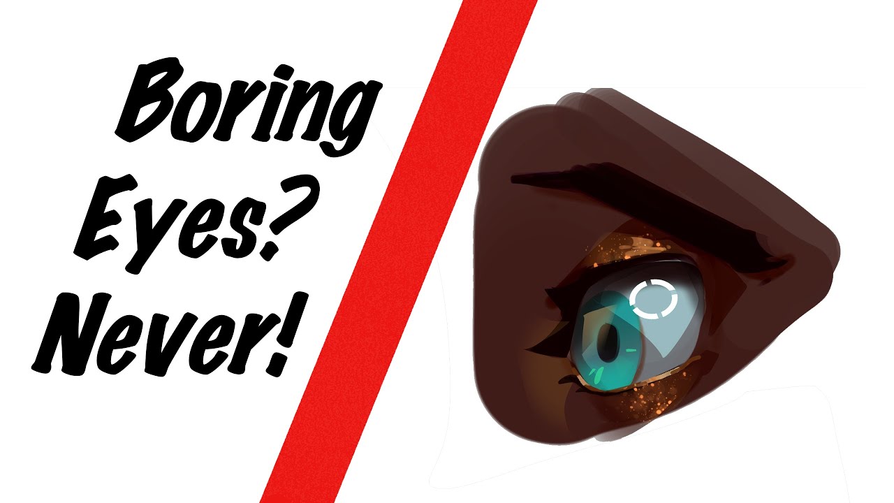 Never Draw Boring Eyes! | Sparkly Eyes Tutorial! - YouTube