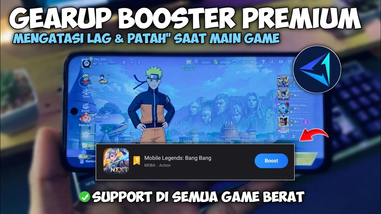 Gearup booster premium apk terbaru 2025‼️ mengatasi lag dan patah” saat ...