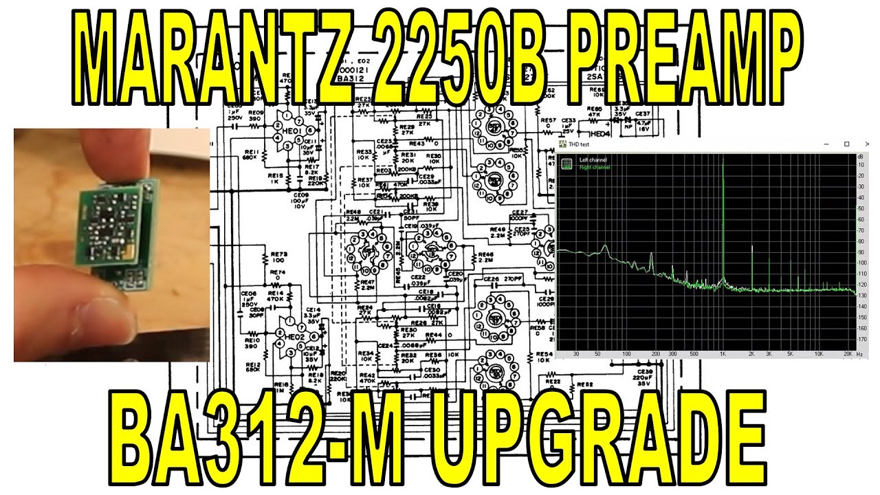 Marantz 2250B Sparkos Labs BA312-M Upgrade! Great Results! (plus phono ...