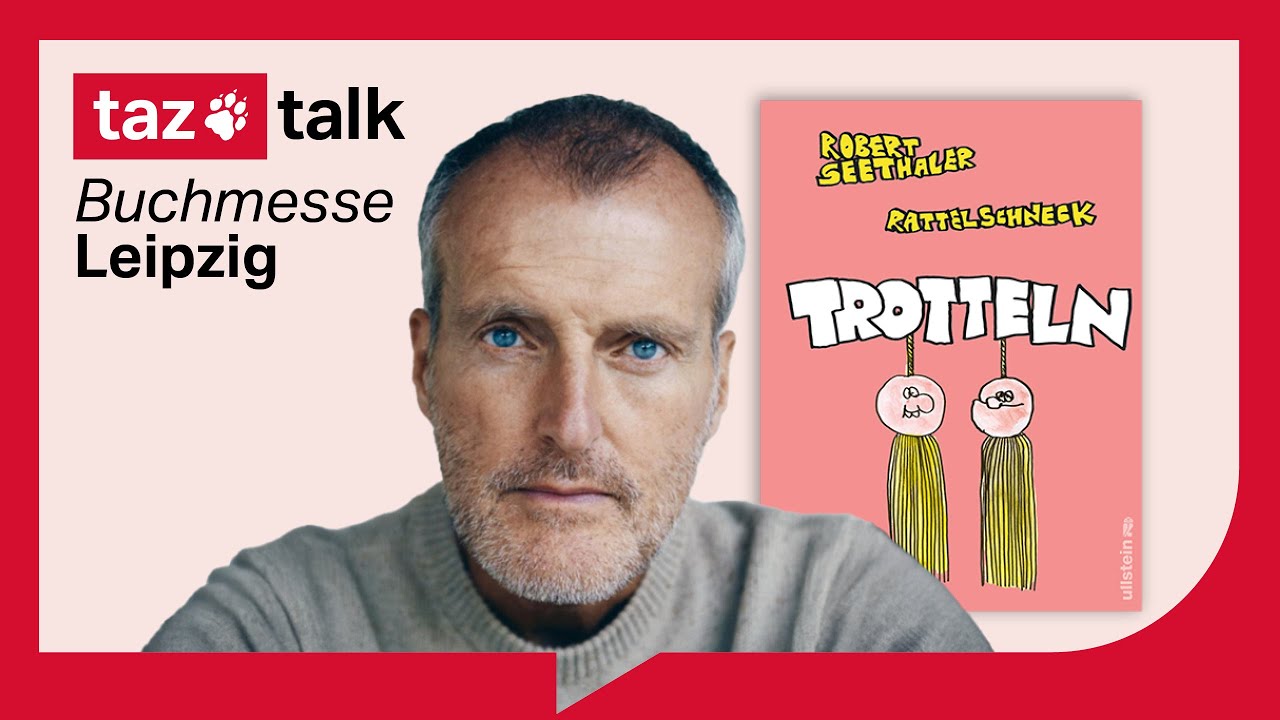Rattelschneck und Robert Seethaler: Trotteln– taz Talk meets Buchmesse Leipzig - YouTube