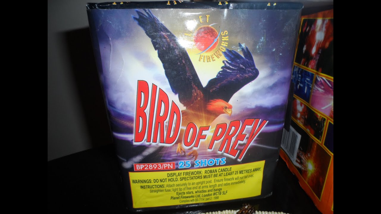WORLDS BEST FIREWORK BIRD OF PREY SCARY BARRAGE DISPLAY FIREWORK ...