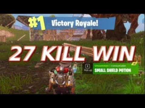 27 KILL 20X5 WIN | Fortnite Battle Royale - YouTube