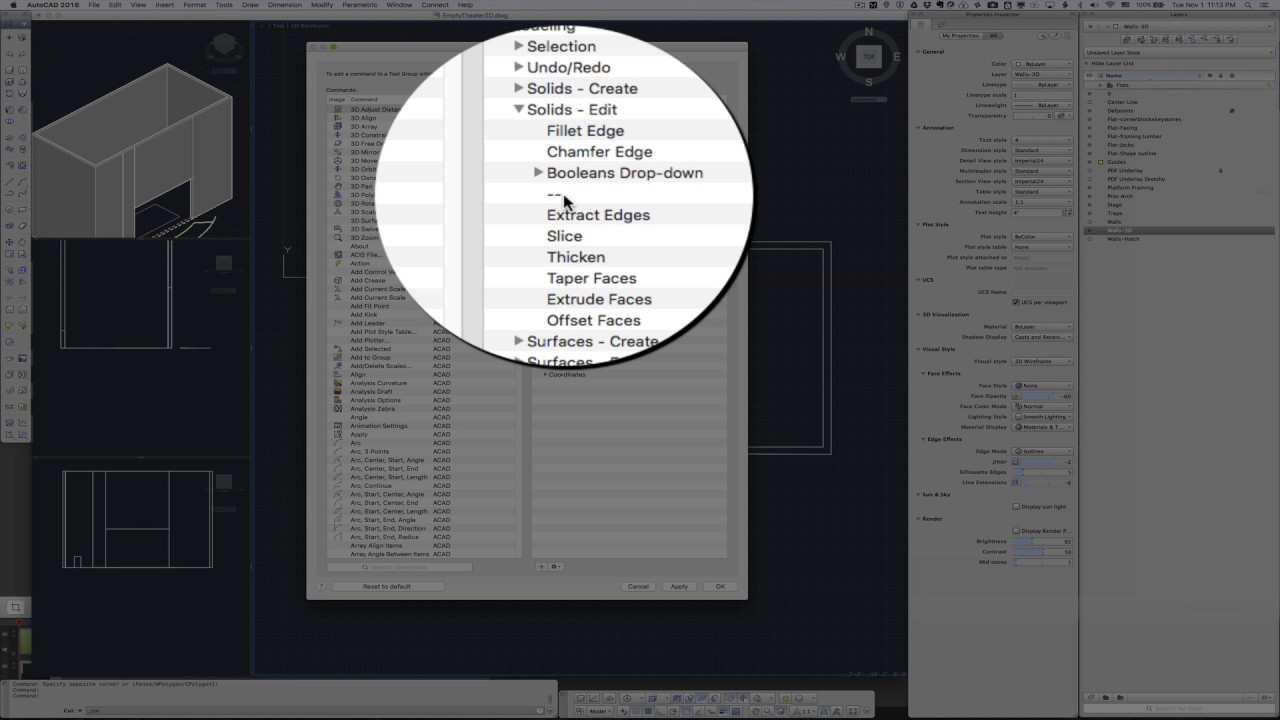 Customize your tool buttons in AutoCAD for Mac 2016 - YouTube