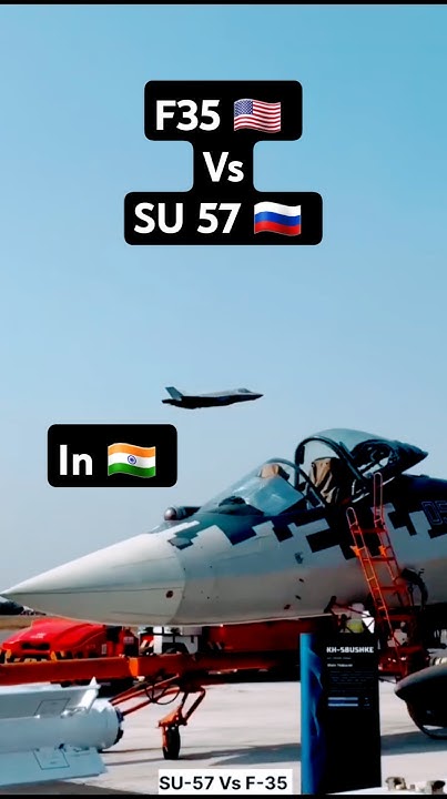 SU 57 🇷🇺vs F35 🇺🇸 #usa #russia #f35 #aeroindia #military #airforce #comparison #stealth # ...