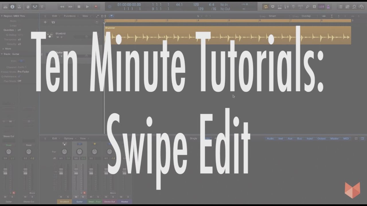 Music Tech 10 Min Tutorial - Swipe Edit - YouTube