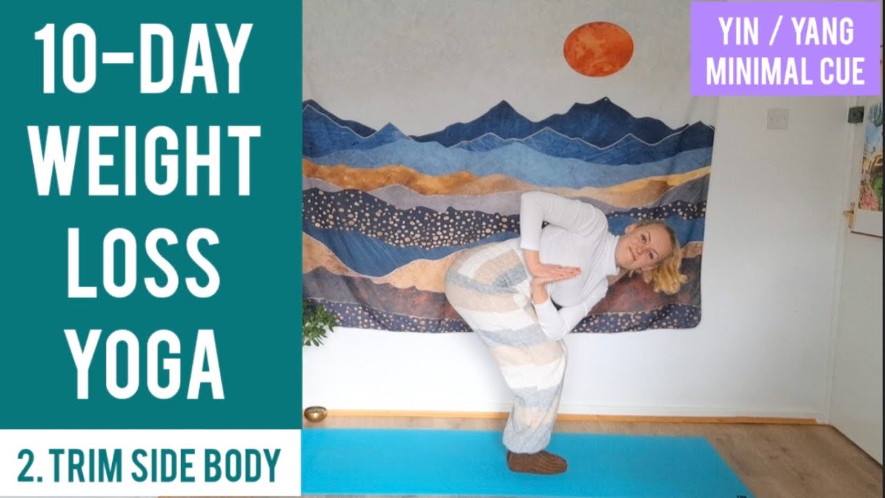 Weight Loss Yoga (Day 2) Waist | Side Body - Yin/Yang Minimal Cue - YouTube