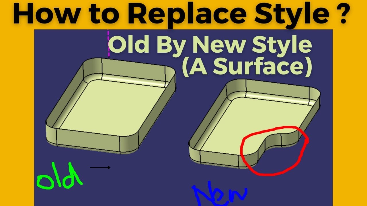 Class A Surface Style Replacement | Surface Replace in Catia | # ...