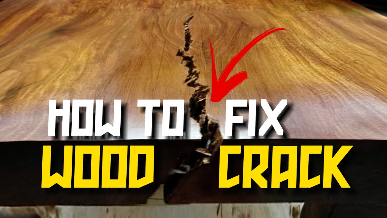 The WOODEN FURNITURE RESTORATION of a cracked table | damaged table ...