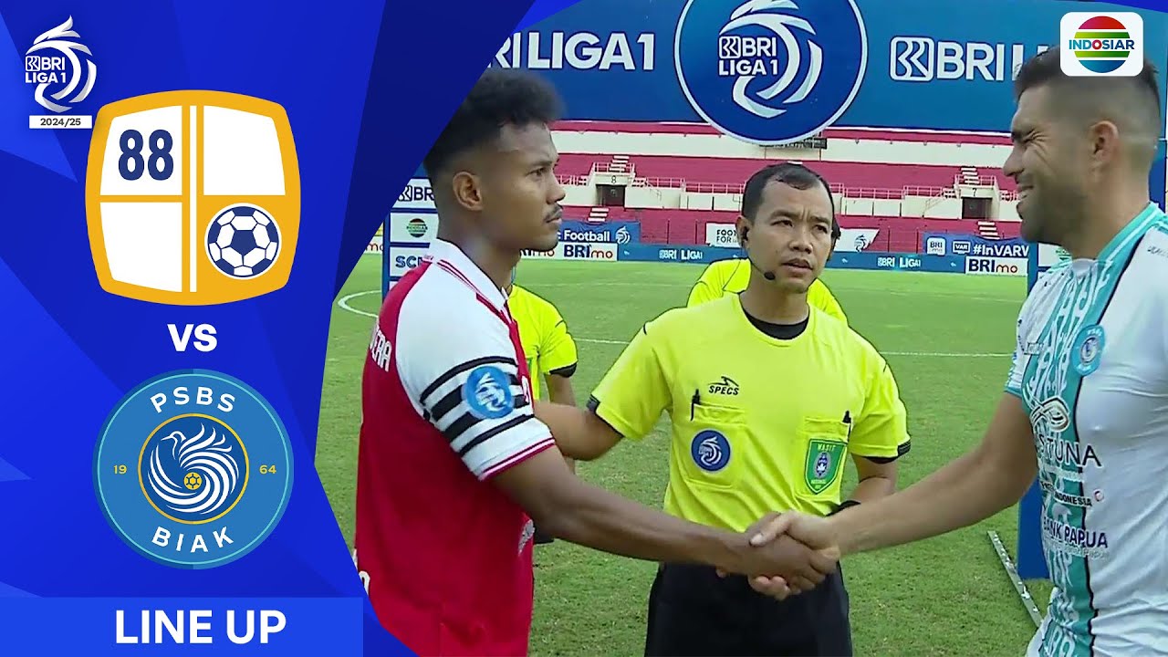 PS. Barito Putera vs PSBS Biak | Line Up & Kick Off BRI Liga 1 202425 ...