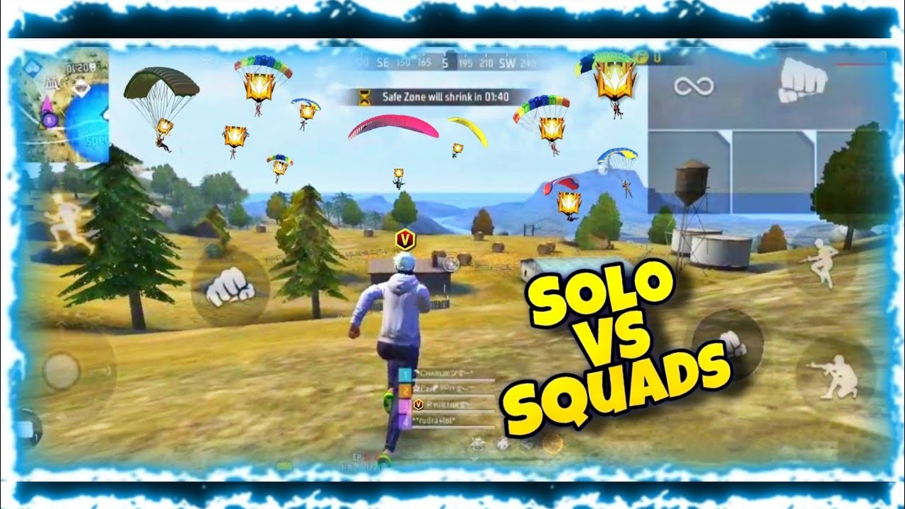 All Squad Are Noob Front Of Me😈 Solo Vs Squad V Badge Player🔥 Br
