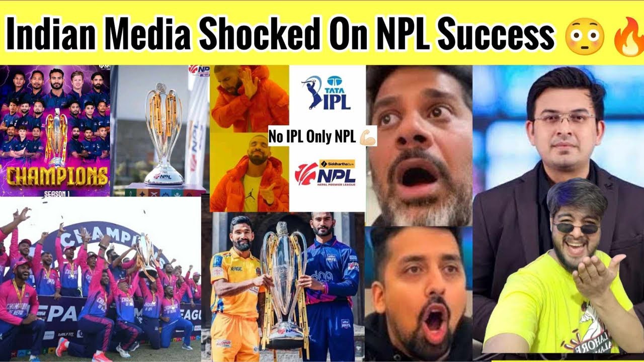 Indian Media Shocked On NPL Success 😲 No IPL Only NPL 🔥 - YouTube