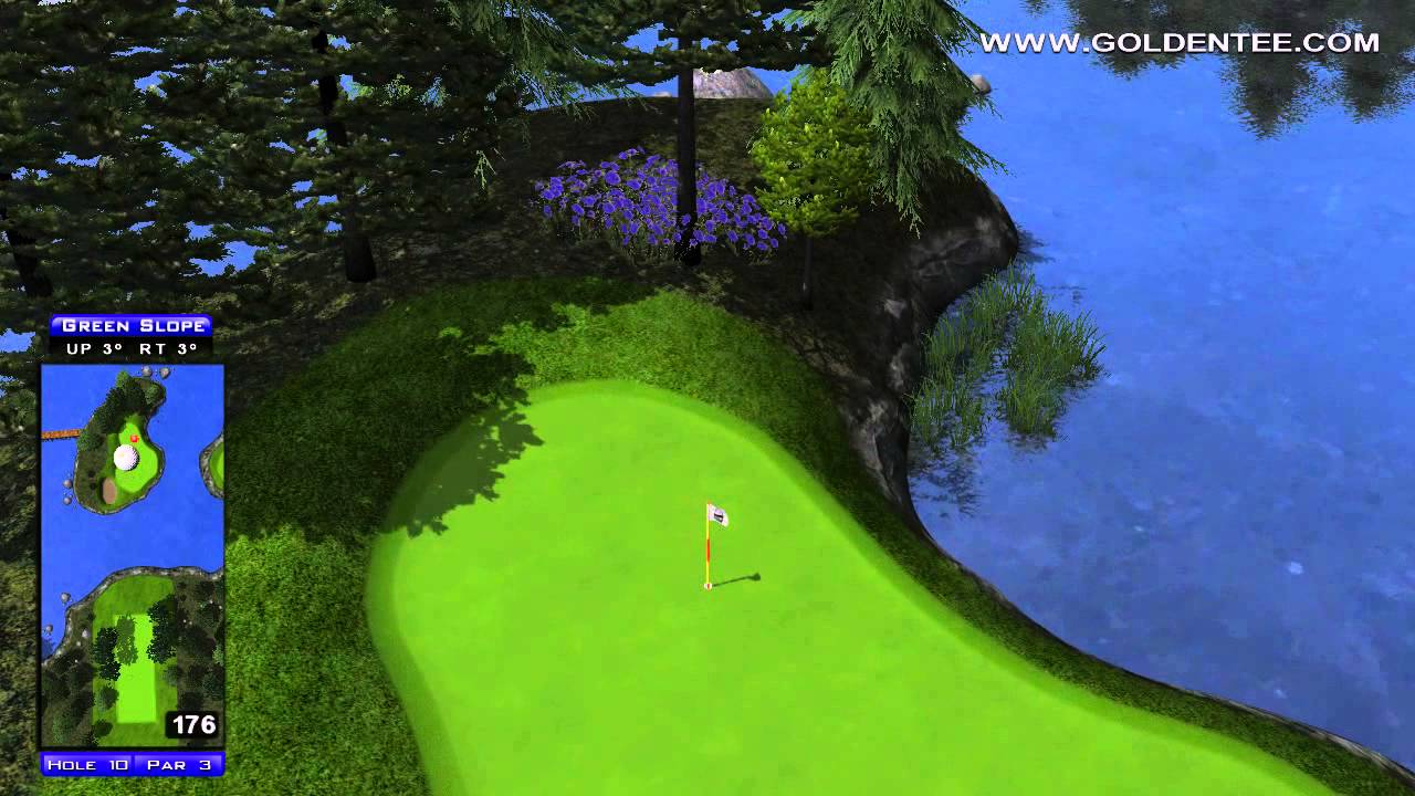 Golden Tee Great Shot on Sparkling Waters! - YouTube
