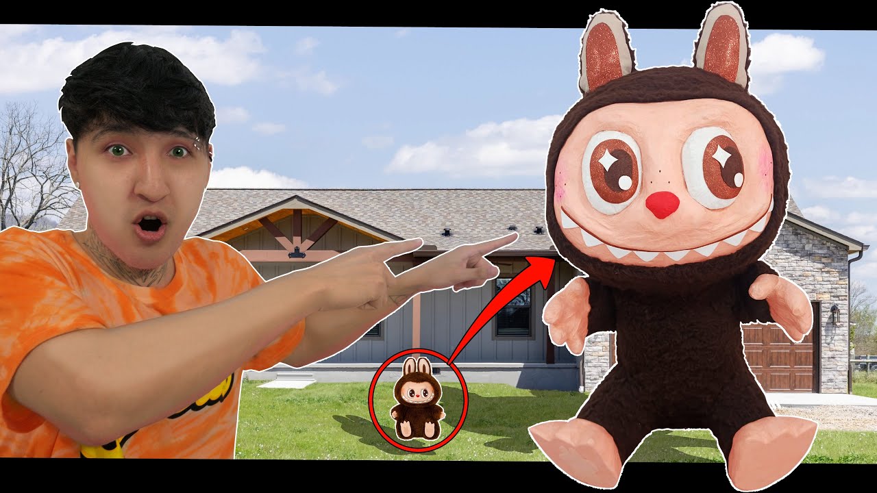 ¡CREÉ un LABUBU GIGANTE en la VIDA REAL! 😱🔥 - YouTube