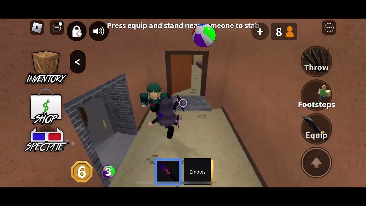||Round of MM2|| Map: House 2|| Role:Murderer|| - YouTube