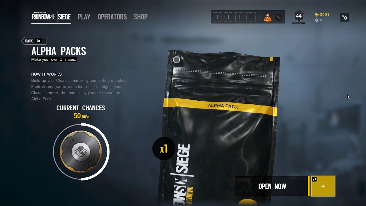 Tom Clancy's Rainbow Six Siege- opening a alpha pack - YouTube
