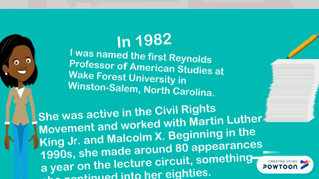 MAYA ANGELOU INTRODUCTION-jacksonleng - YouTube